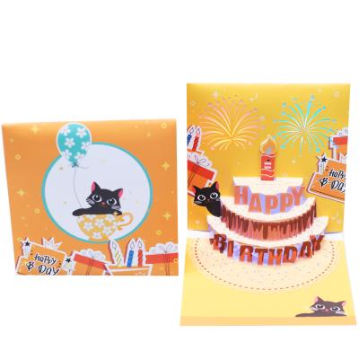 China Customizable 3D Greeting Card with Blank Message Space and Card Design for sale
