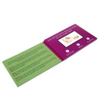 China GIF Image Format LCD Video Business Cards with 2GB Memory and WMA Audio Format for sale