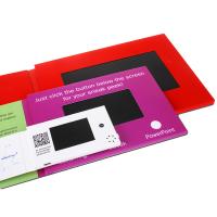 China GIF Image Format LCD Video Business Cards with 2GB Memory and WMA Audio Format for sale