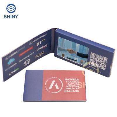 China 2.4” LCD Video Folder with 128MB Memory in Market Biz card sized video card for sale