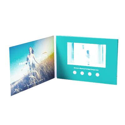 China Professional LCD Video Business Cards with 16:10 Ratio HD Screen USB Cable and Plastic or Metal Casing for sale