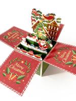 China Eco-Friendly Recyclable 3D Pop Up Greeting Card with Personalized Messages and 2mm/3mm Thickness Options for sale