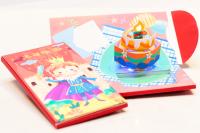 China Sturdy Construction 3D Greeting Card Artificial Style Pop-up Structure Ideal For Corporate Marketing Invitations And Seasonal Greetings for sale