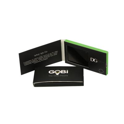 China Small LCD Video Business Cards 2.4 Inch Magnetic Control 128MB-16GB Memory for sale