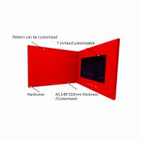 China USB LCD video booklet , 7inch video brochure TFT color For Auto Show for sale