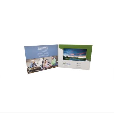 China Advertising TFT video brochure business card 1024*600 CMYK color for sale