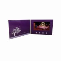 China Glossy Paper Craft LCD Video Brochure Card 7 Inch With 5GB Memory For Business for sale