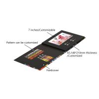 China Landscape LCD Video Business Card For Advertising Gift 128MB Memory A5 size ODM for sale