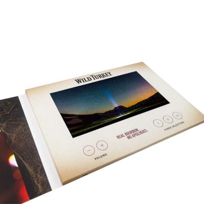 China Paper Craft LCD Video Brochure Card 10.1 inch 1024x600 Resolution for sale