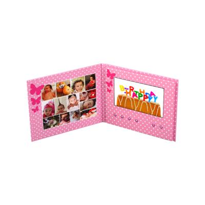 China 7 inch LCD media player brand video brochure invitation card for business marketing advertising for sale