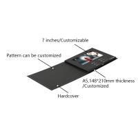 China 7 inch HD LCD Video Brochure Card Full Color 256MB Memory Hard paper material for sale