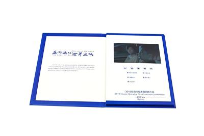 China Business Invitation A4 digital screen brochure LCD video mailer for sale