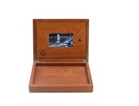 China Wooden promotional video box , 4.3 Inch LCD gift box 128MB Memory for sale