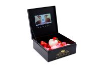 China LCD screen magnetic gift box luxury greet video gift package for wedding invitation for sale