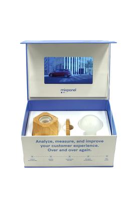 China LCD Display Gift Video Box , 4GB Video Presentation Box Magnetic Printed OEM for sale