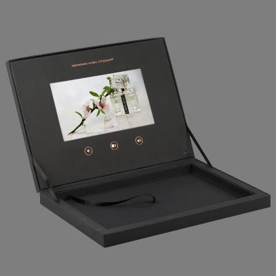 China Double Decker LCD Screen Video Gift Box 7 inch for packaging 512MB Memory for sale
