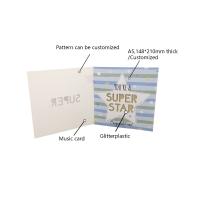China Glossy Lamination Sound Greeting Cards Musical 5inch×7inch Size ROHS Certificat for sale