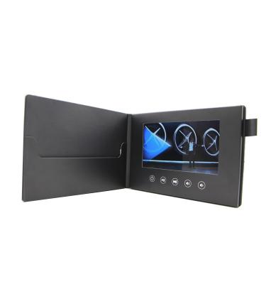 China OEM PU Invitation Video Card ROHS CE FCC Certificate for Advertising for sale