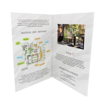 China 7 inch display video brochure A5 presentation folder video business card digital for sale