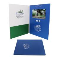 China TFT Color Video Brochure Business Card UV Printing 7 Inch 1GB Memory for sale