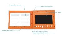 China Promotional Blank LCD Video Book 5GB Memory 1024x600 Resolution for sale