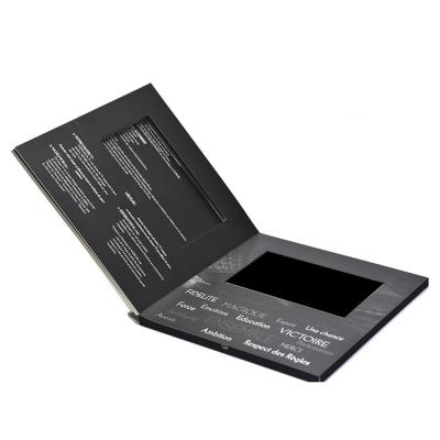 China Folded Printing LCD Video Book With Pocket for marketing ROHS CE FCC Certificate for sale