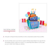 China Offset Printing 3D Pop Up Birthday Card , 3D Anniversary Cards 148×210mm Size for sale