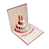 China CMYK Color 3D Pop Up Greeting Card for Birthday 148×210mm Size for sale