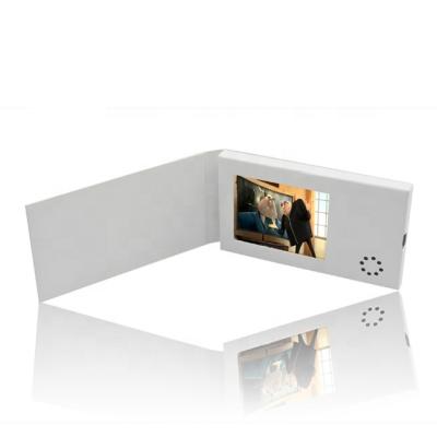 China Wedding Invitation LCD Video Business Cards 128MB rechargeable 500mAh for sale