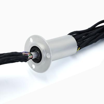 China 1 Channel 100M Ethernet Slip Ring 32 Channel Signal / Power Hybrid Slip Ring for sale