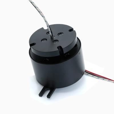 China Compact 85mm OD Solid-Shaft Slip Ring with 2 x K-type Thermocouple Signals for 220VAC Heating Applications for sale