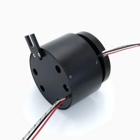 China Compact 85mm OD Solid-Shaft Slip Ring with 2 x K-type Thermocouple Signals for 220VAC Heating Applications for sale
