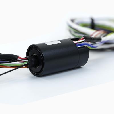 China MIL-STD-810G Military MM 50/125μm Fiber Optic Rotary Joint with 10 Power Transfer for sale