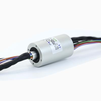 China HD-SDI Slip Ring with 1.46inch Length and 1 Gigabit Ethernet Transfer Featuring IP67 Protection for sale