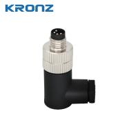 China M8 Field-Wireable Assembly Connector IP67 4 Pin A-Coding Male Angled Sensor Connector for sale