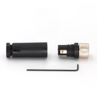 China IEC 61076-2-104 M8 Female Connectors Field Wireable Assembled 3 Pin A Code for sale