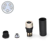 China 5 Pin B Code M8 Connectors IEC 61076-2-104 Wireable Field Assembly Connectors for sale