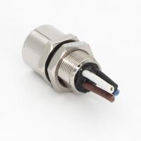 China Flange M8 4 Pin Straight Connector Rear Mounting IP67 Pre Wired IEC 61076-2-104 for sale