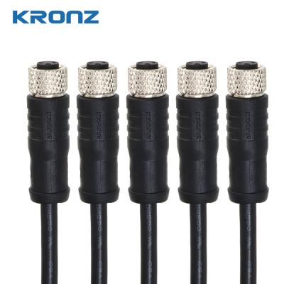 China Pre Assembled Female M8 IP67 Waterproof Connector 60V Sensor Connector for sale