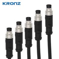 China 3 Pin A Code M8 Connectors Male 60V Waterproof IP67 Connector For Sensors for sale