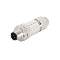 China Field Wireable M12 Connector 4 Pin IP67 For Signal And Power Connections for sale