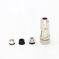 China IEC 61076-2-101 Female M12 Connectors 8 Pin Metal Field Wirable Connector for sale