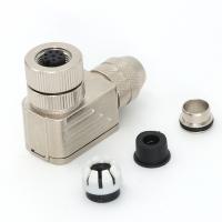 China Field Wireable Metal M12 Connectors IP67 Industrial M12 8 Pin Female Connector for sale