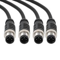 China 12 Pin Male M12 Connectors 30V IEC 61076-2-101 Unshield Pre Assembled Cable Straight for sale
