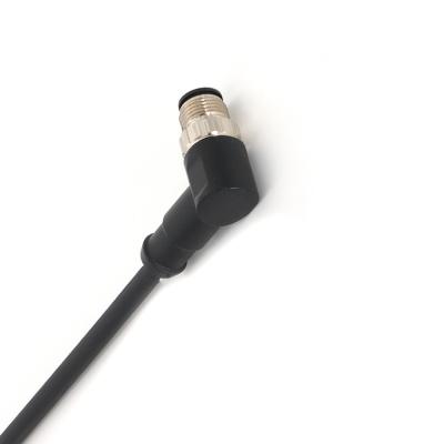 China IP67 M12 8 Pin Connector Male Angled 8 Pin Aviation Plug Connector for sale