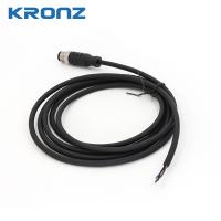 China Straight Cable Outlet Industrial M12 Male Connector IP67 With PVC Pre Molded Cable for sale
