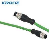China IP67 Industrial Circular M12 Connectors For Harsh Environments Brass Contact Nut Material for sale