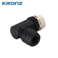China M12 4-Pin IP67 Waterproof Connector with 4-8mm Cable Outlet for sale