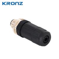 China Circular M12 Male Connector 4A / 250V Aviation Plug Connectors 4 Pin for sale