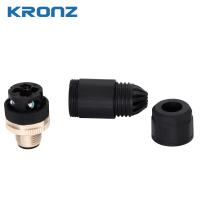 China Circular M12 Male Connector 4A / 250V Aviation Plug Connectors 4 Pin for sale
